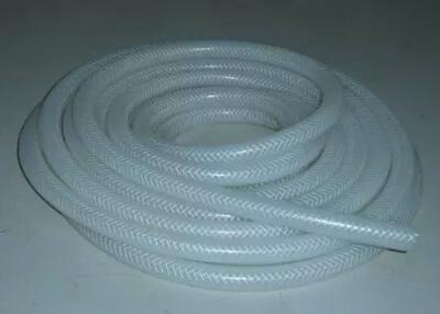 China Polyester Braid Silicone Rubber Tubing , Flexible Silicone Hose Food Grade Without Smell for sale