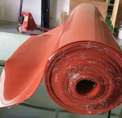 China High Tensile Strength 7mpa 6mm High Temperature Silicone Rubber Sheet Tear Strength 25n/Mm for sale