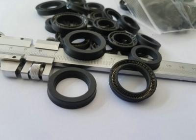 China White or Black PTFE Carbon Seal , PTFE Oil Seal With Insert Spring of SS304 , SS316 for sale