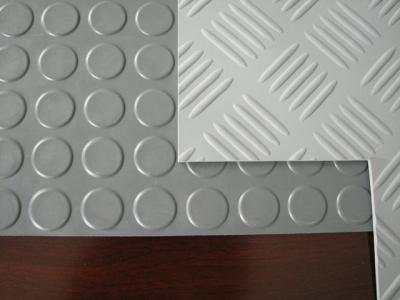 China 1 - 1.5m Width Round Button Industrial Rubber Sheet , Anti-slip Rubber Flooring Sheet for sale