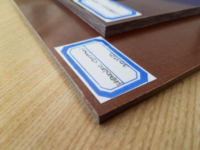 China Brown Colored Plastic Sheet 90 - 110Mpa Flexural Strength For PCB / ICT Fixture for sale