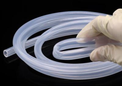 China Customized Extrusion Process Clear Silicone Tube Smooth Surface for sale