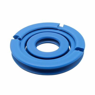 China Blue Hydraulic UN Seals with 90 Shore A Hardness and High Quality TPU Material for Rod and Piston for sale