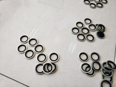 China Black Color Industrial Rubber Sheet Bonded Dowty Bsp Seal Standard Size for sale