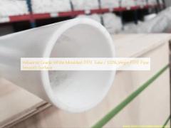 Industrial Grade Moulded PTFE Tube and Pipe with 100% Virgin PTFE Material and Food Grade Certification