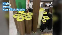 Black PTFE Fiberglass Fabric High Temp Non Stick