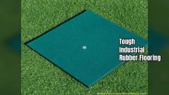 Grain Rubber Mat Flooring 10-50mm Thick Industrial Use