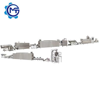 China Twin Screw Extruder Corn Cereals Chips Flakes Making Machine for sale