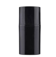 China Empty Black PP Airless Pump Bottles  15ml 30ml 50ml For Lotion for sale