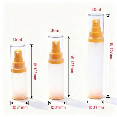 Cina Flacone airless per crema cosmetica 15ml 30ml 50ml Flacone airless AS e PP in vendita
