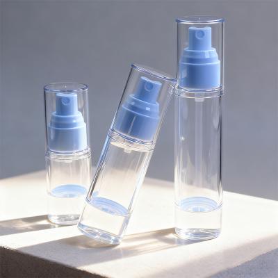 중국 15ml 30ml 50ml 고급 라운드형 투명 AS 소재 미스트 스프레이 에어리스 보틀 (모든 용도, 0.23CC 토출량) 판매용