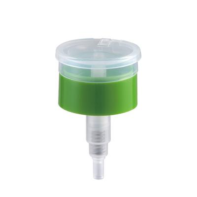 China Plastic Nail Polish Remover Pump , Acetone Bottle Pump Clear Green Color for sale