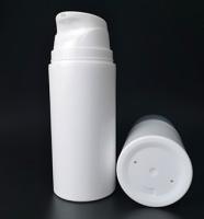 China Cylindrical Airless Pump Bottles White PP Plastic Material 80ML 100ML 150Ml for sale