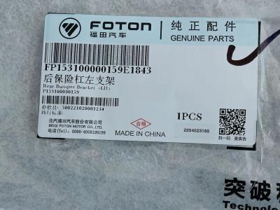 Cina foton motor ricambio originale FP153100000159E1843 staffa sinistra paraurti posteriore in vendita