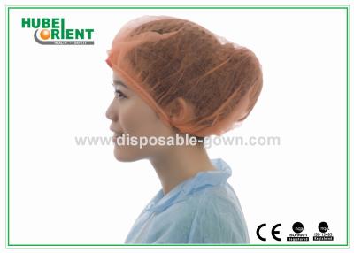 China Soft Nonwoven Disposable Head Cap / Disposable Mob Cap for Food Processing Industry for sale