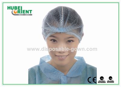 China OEM Polypropylene Disposable Head Cap Single / Double Elastic 19