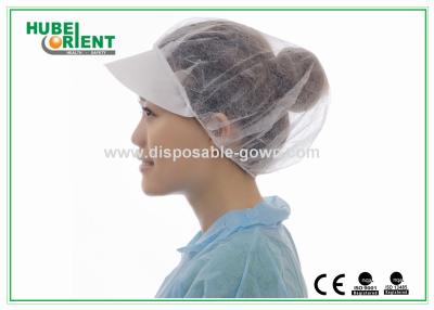 Cina ISO9001/ISO13485 Cappuccio a pelo rotondo monouso in PP non tessuto con picco in vendita