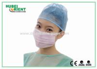 China 3 Ply Double Elastic Earloop Disposable Folding Flat Face Mask for sale