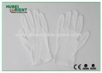 China Polyethene 100% Soft Pure Cotton Gloves Disposable White Colour for sale