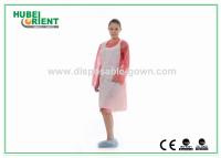 China Anti Dust 0.08mm Polyethene Disposable Aprons ISO13485 for sale