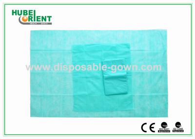 China Light Weight Anti Static Blue Disposable Bed Sheets 30gsm to 40gsm , 60x180cm for sale