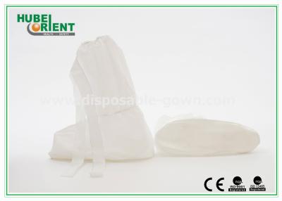 Cina Nonskid Microporous Disposable Shoe Covers Stivali / Guanti da piedi bianchi in vendita