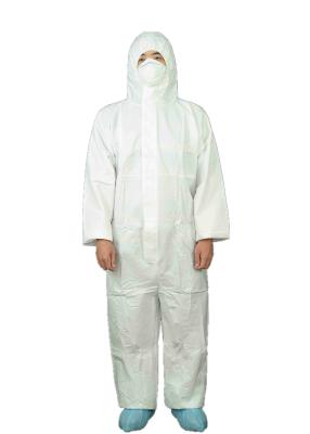 China Mono disponible del polvo de la P.M. Chemical Protective Anti del blanco del PPE Type5/6 con la capilla en venta