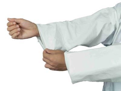 China Type 4B/5B/6B Microporous Biosafety Medical Protective Coverall With Blue Taped Seam for sale