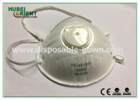 중국 흰색 일회용 먼지 방지 콘 얼굴 마스크 4- 밸브로 접착, PP FFP 재료 판매용