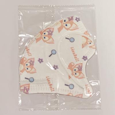 China 12x11cm Children Disposable 3D Face Mask 3ply Cartoon Printing With Earloop Nonwoven for sale