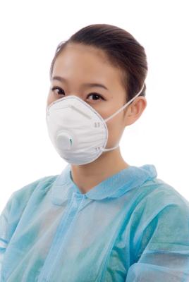 China Excellent Filtration Disposable FFP Polypropylene Protective Face Mask With Valve for sale