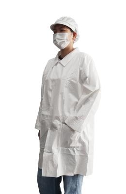 중국 냅스 닫기 공장/식품 가공/일반 산업용 주머니가 있는 일회용 MP 실험실 코트 판매용