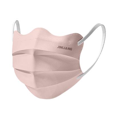 China High Protection Disposable Butterfly Shape Face Mask With Three Layers Fabric for sale