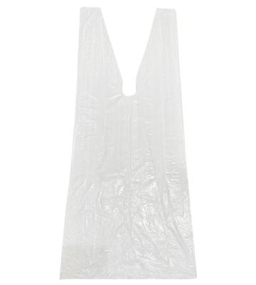 China Machine made Disposable Waterproof PE Polythene Work Gown With opened cuffs for sale
