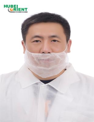 China Hygienic Dust Free Double Elastic Disposable Nonwoven Beard Cover for sale
