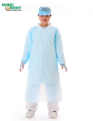 China Free Size Disposable CPE Protective Gown With Long Sleeves for sale