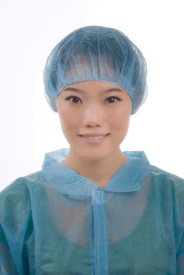 China Single Elastic Polypropylene Non Woven Bouffant Cap With Waterproof Function for sale