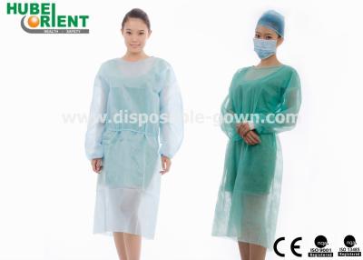 China Vestido de aislamiento médico desechable con mangas largas en venta