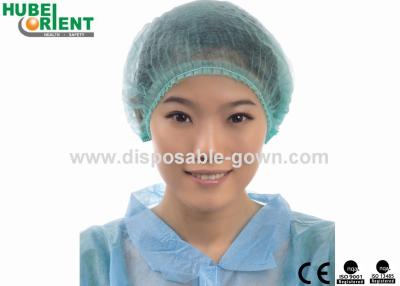 China ISO13485 Nonwoven Disposable Round Cap With Double Elastic for sale