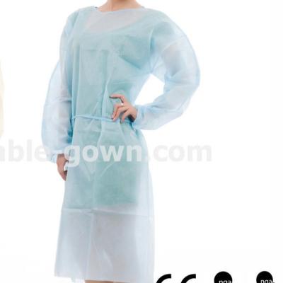 China Laboratory Single Use Non Woven SMS Medical Isolation Gown for sale