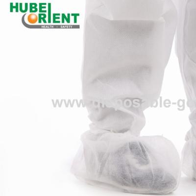 China ISO9001 Single Use Nonwoven Shoe Covers With Elastic Rubber Opening for sale