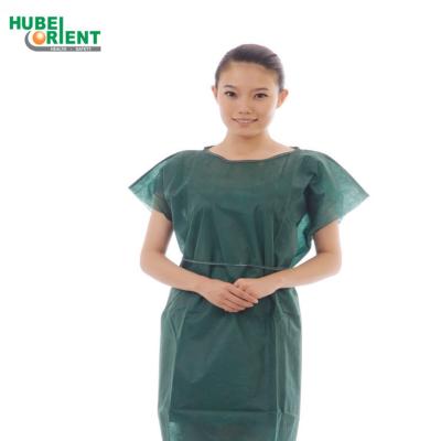 China Prevención bacteriana No manga No tejido Bata de paciente desechable en venta