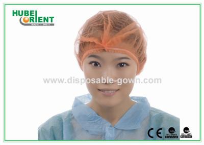 China Double Elastic polypropylene Nonwoven Disposable Mob Caps ISO13485 for sale