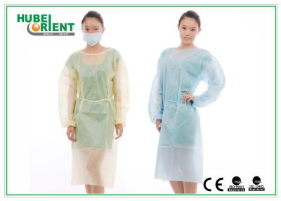 China Disposable Isolation Gown Nonwoven PP Disposable Isolation Suit Multiple Color Choices for sale