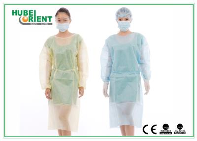 China Disposable Isolation Gown Nonwoven PP Disposable Isolation Suit Multiple Color Choices for sale