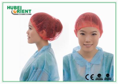 China Disposable Surgical Round Cap Bouffant Cap With Single Elastic for sale