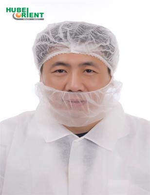 China 10gsm Disposable Breathable Non Woven Protective Beard Cover White for sale