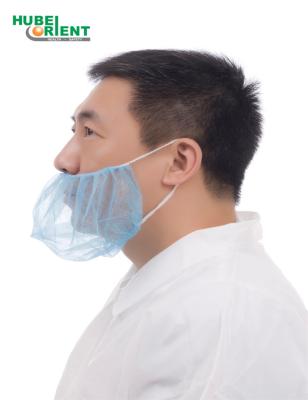 China Disposable Soft Non-Woven Beard Protective Cover With Double Elastic for sale