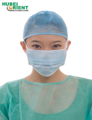 China Disposable Non Woven Face Mask 3 Layer Tie On For Hospital In Medical Environment for sale