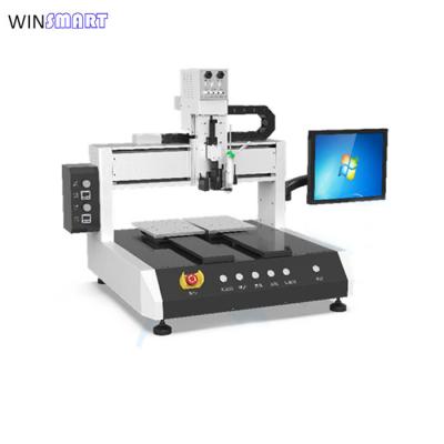 China Dual Table Desktop Precise SMT Glue Dispenser Machine for sale